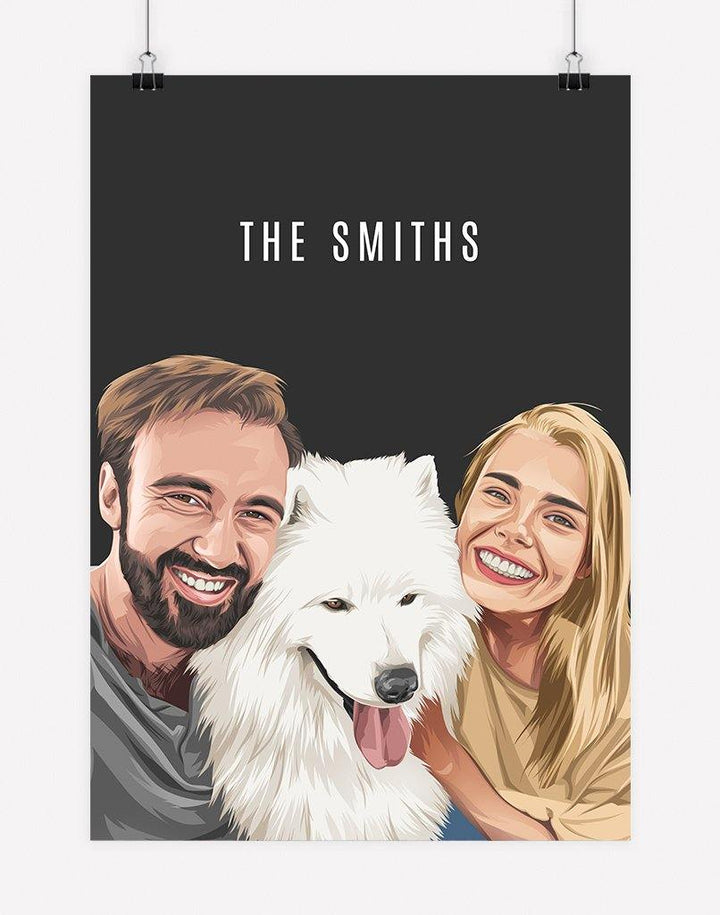 Custom People Portraits Australia | Personalised Wall Art